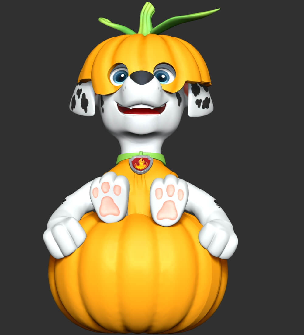 Marshall Halloween - Paw Patrol 3D Model by lovemodel