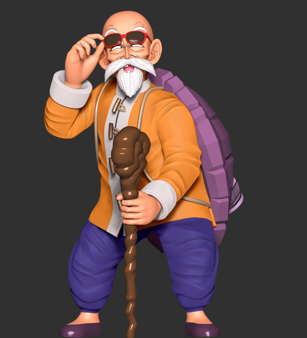 Master Roshi - Dragon Ball 3D Model by lovemodel