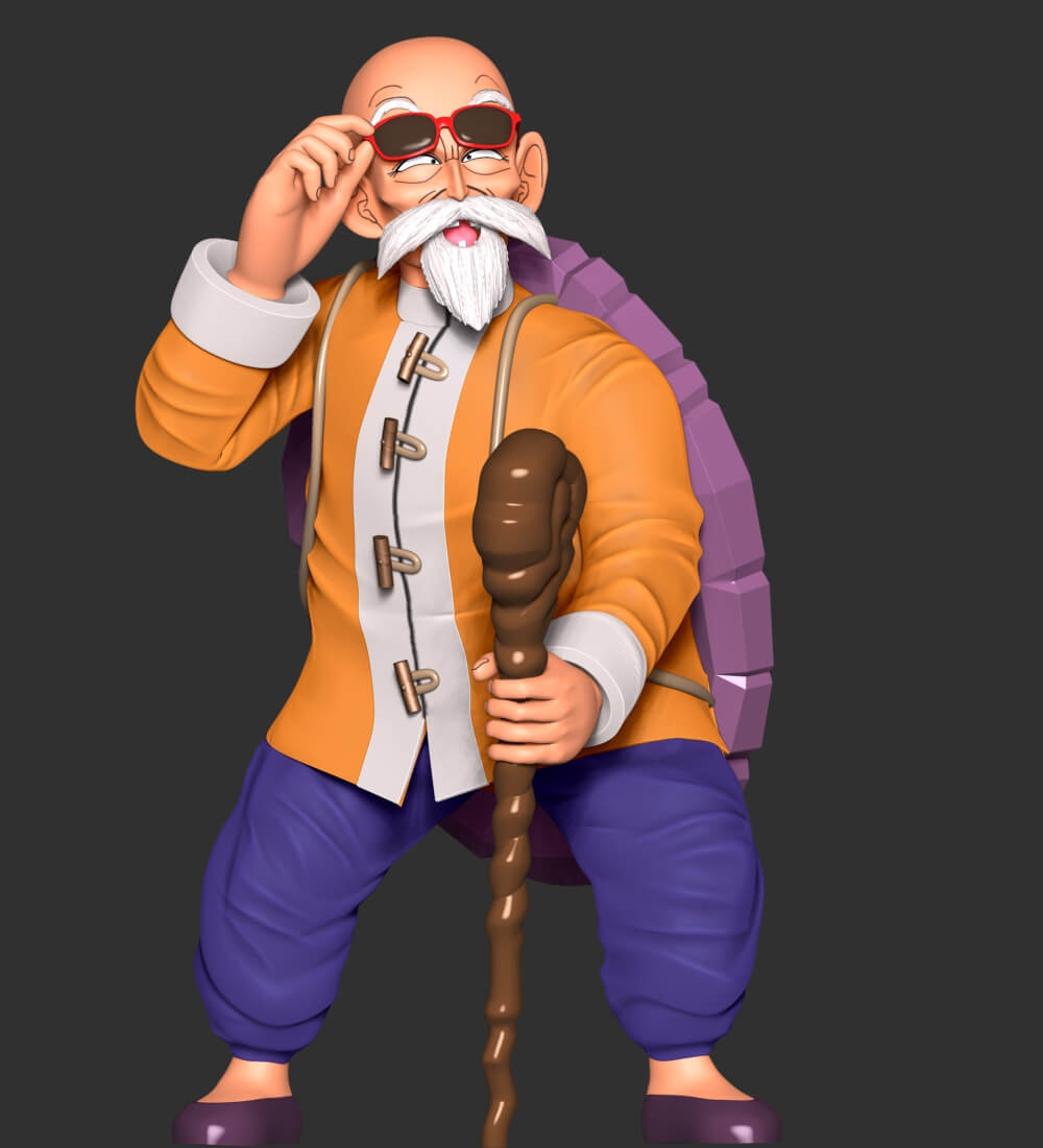 Master Roshi - Dragon Ball 3D Model by lovemodel