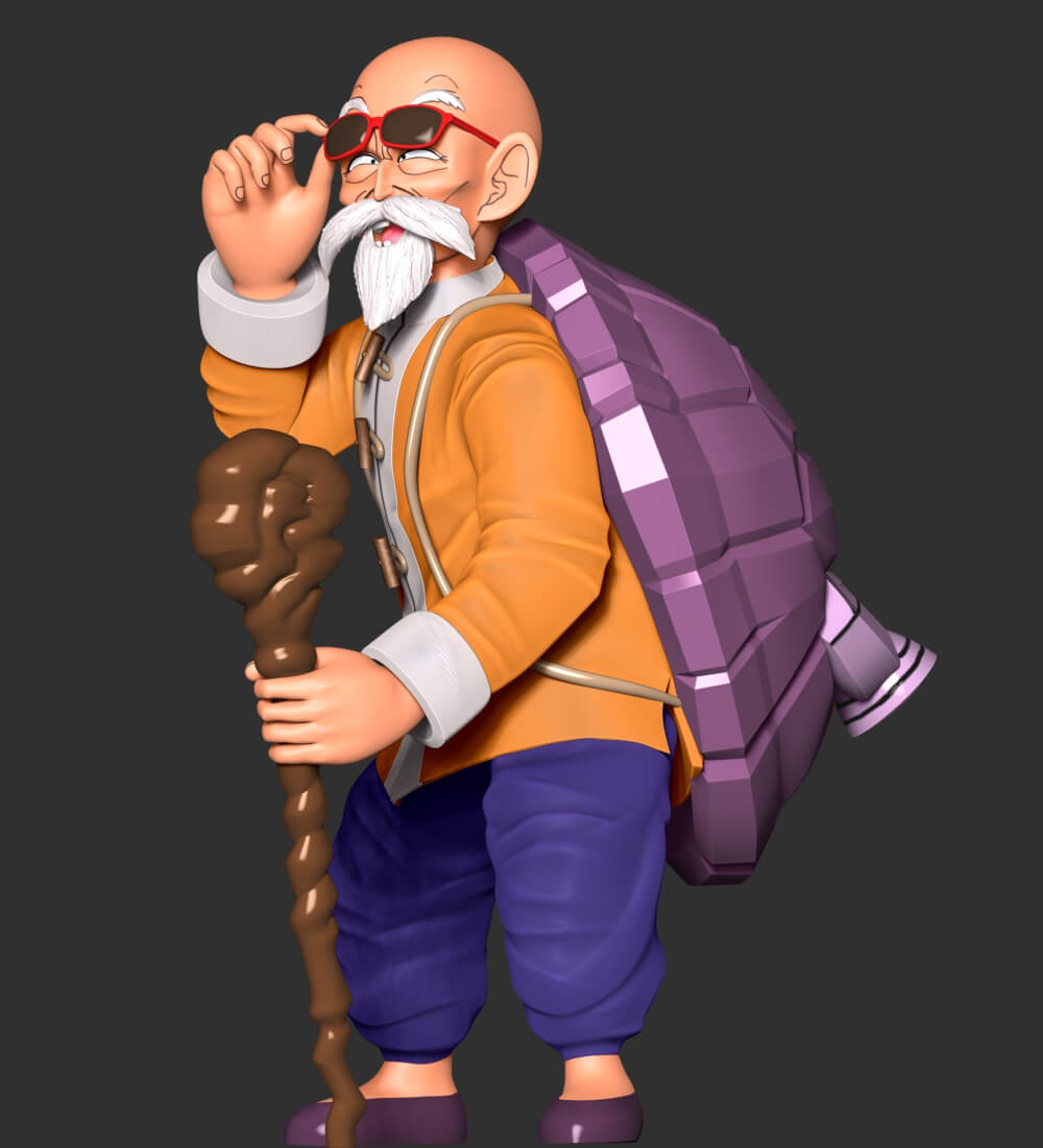 Master Roshi - Dragon Ball 3D Print Model by lovemodel