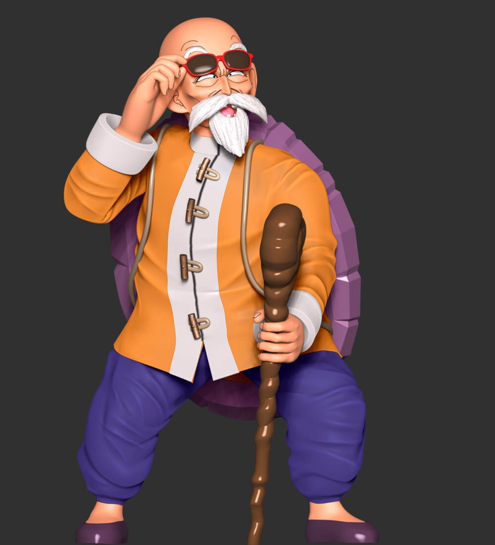 Master Roshi - Dragon Ball 3D Model by lovemodel