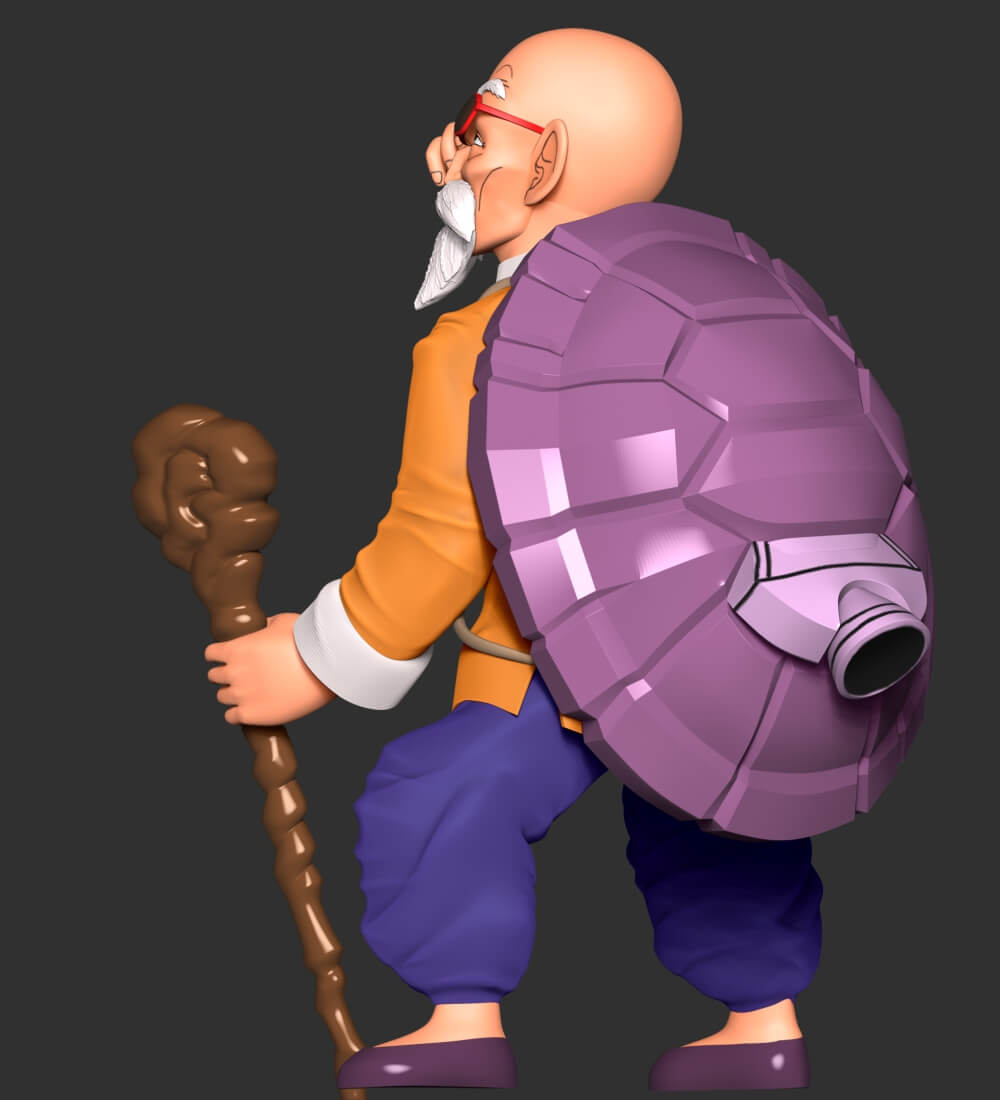 Master Roshi - Dragon Ball 3D Print Model by lovemodel