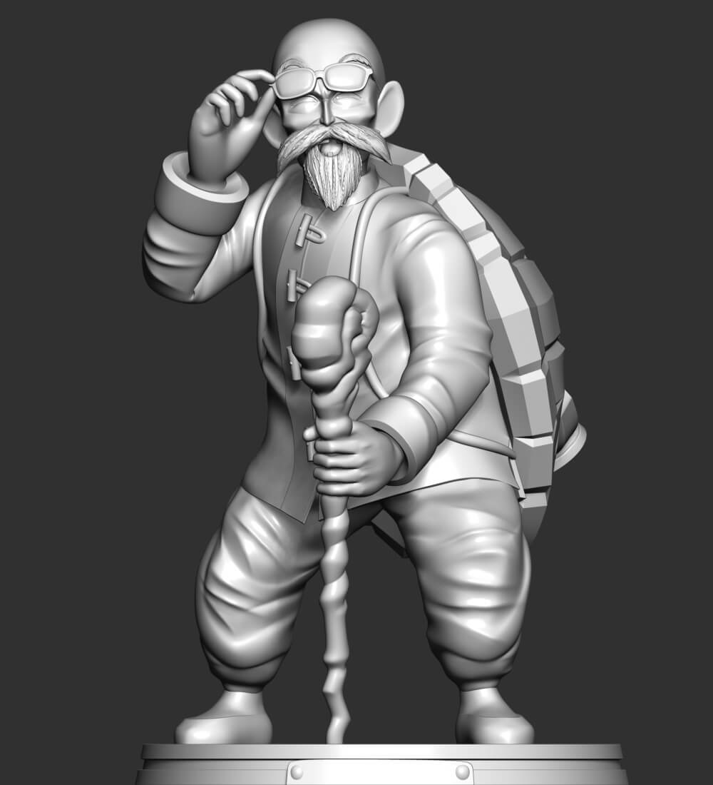 Master Roshi - Dragon Ball 3D Model by lovemodel