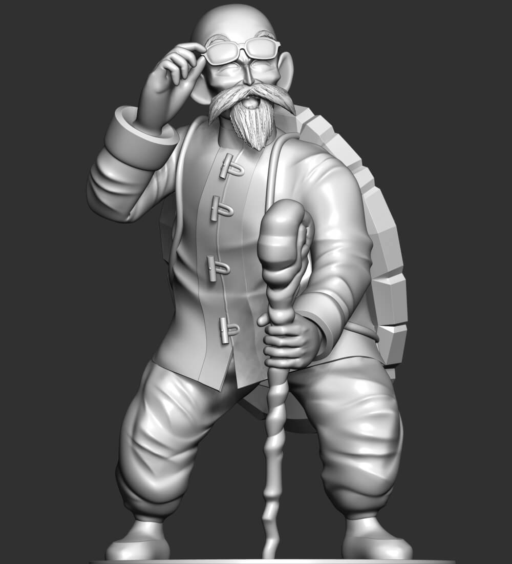 Master Roshi - Dragon Ball 3D Model by lovemodel