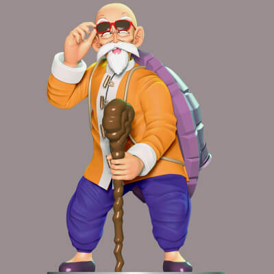 Master Roshi - Dragon Ball 3D Model by lovemodel