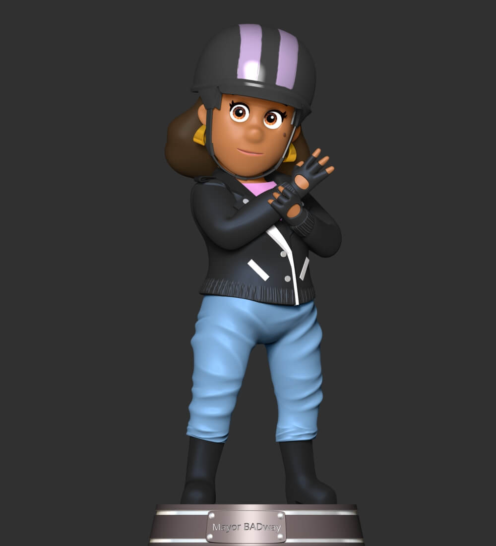 Mayor Badway - Paw Patrol Moto Pups 3D Model by lovemodel