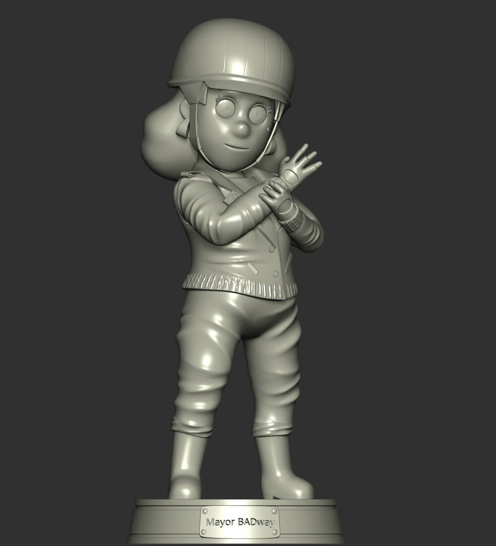 Mayor Badway - Paw Patrol Moto Pups 3D Model by lovemodel