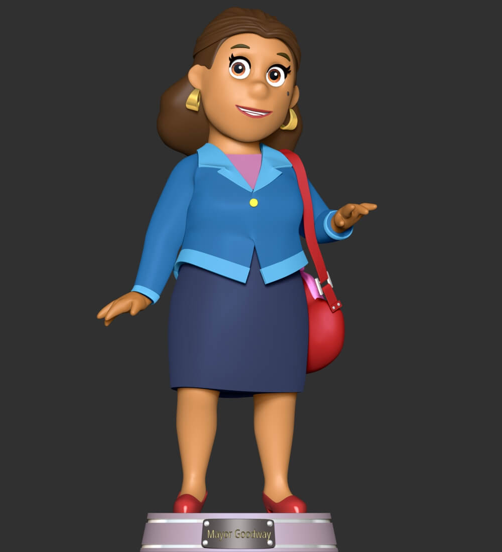 Mayor Goodway - Paw Patrol 3D Model by lovemodel