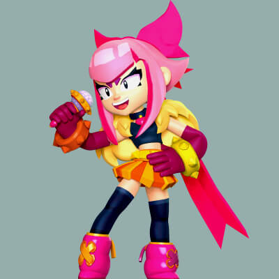 Melodie - Brawl Stars 3D Model by lovemodel