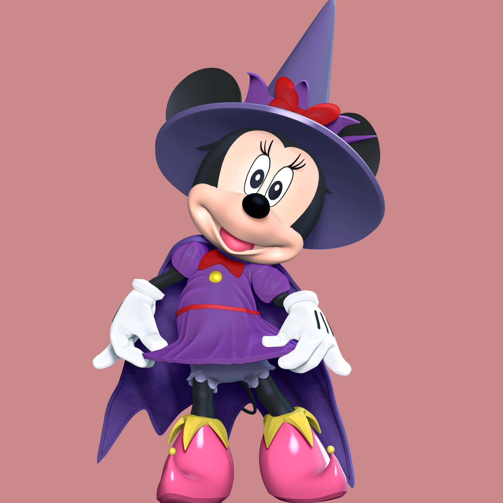 Minnie Halloween - 3D Model by lovemodel