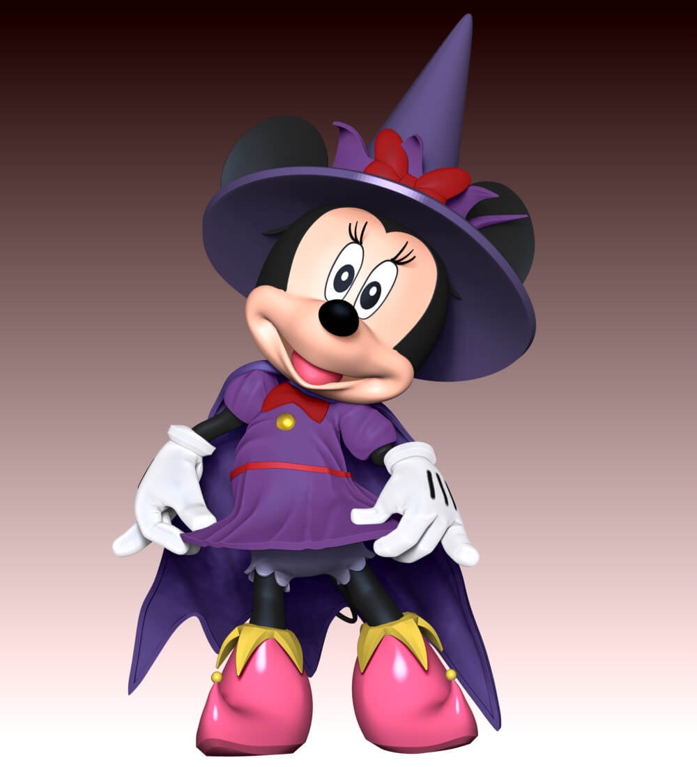 Minnie Halloween - 3D Model by lovemodel