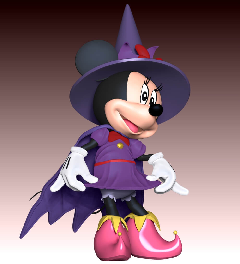 Minnie Halloween - 3D Model by lovemodel