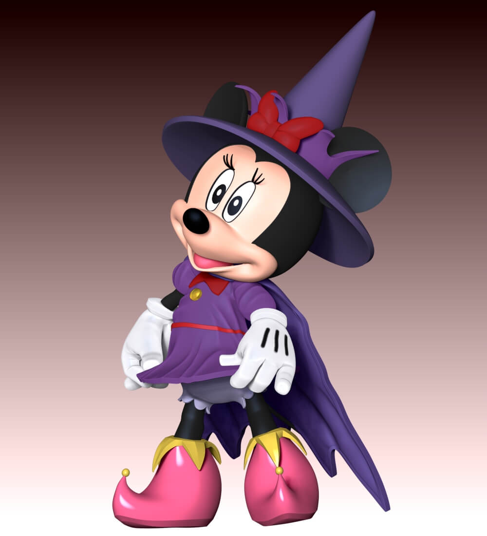 Minnie Halloween - 3D Model by lovemodel