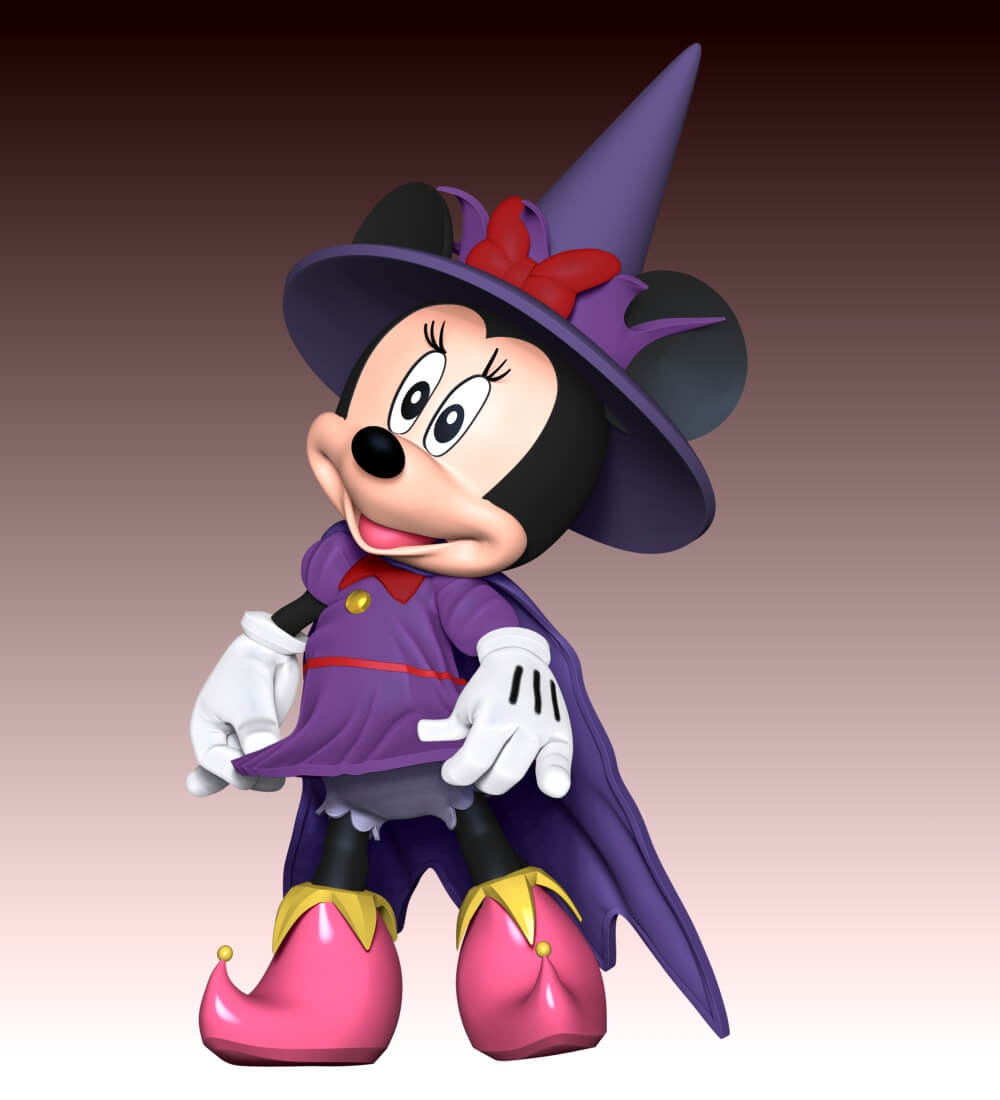 Minnie Halloween - 3D Model by lovemodel