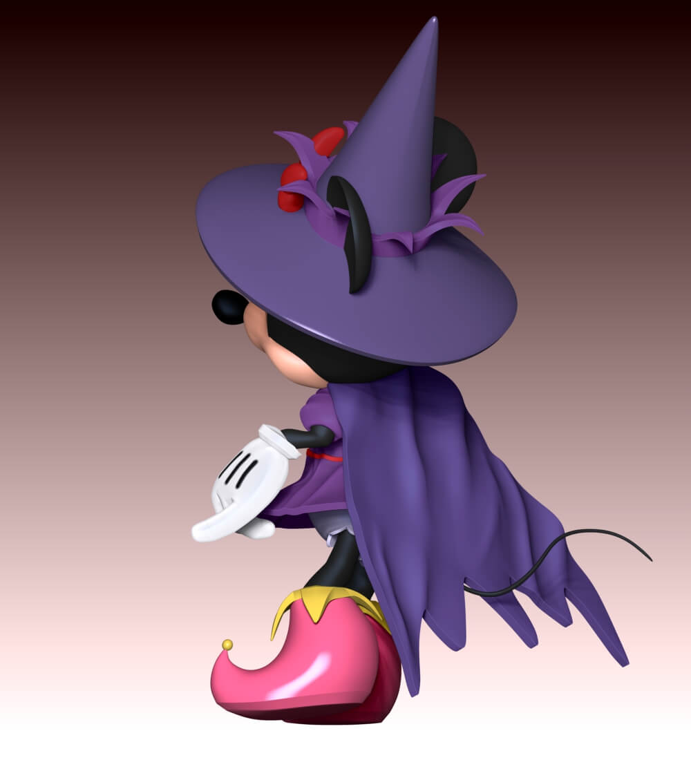 Minnie Halloween - 3D Model by lovemodel