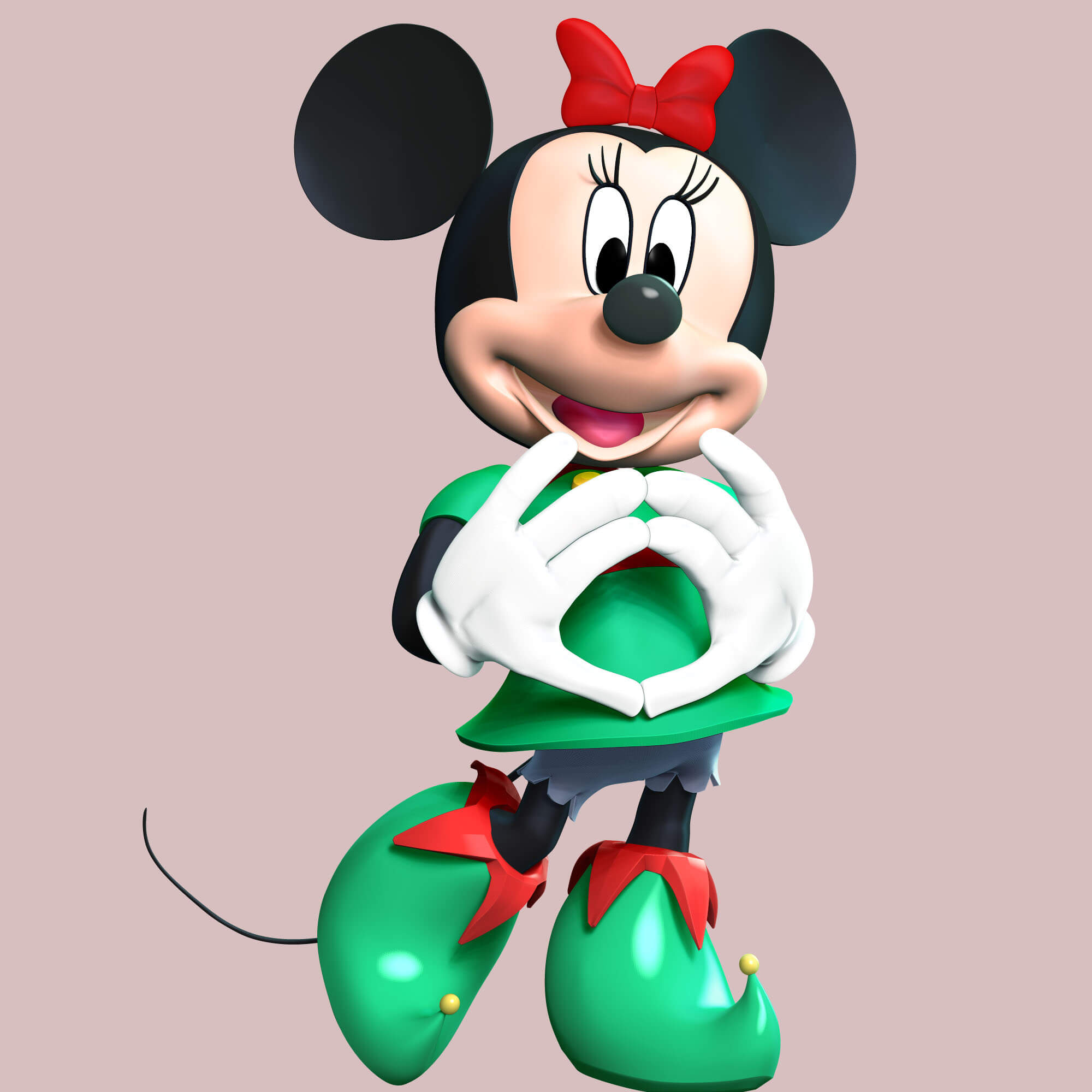 Minnie Hearts Everyone - 3D Model by lovemodel