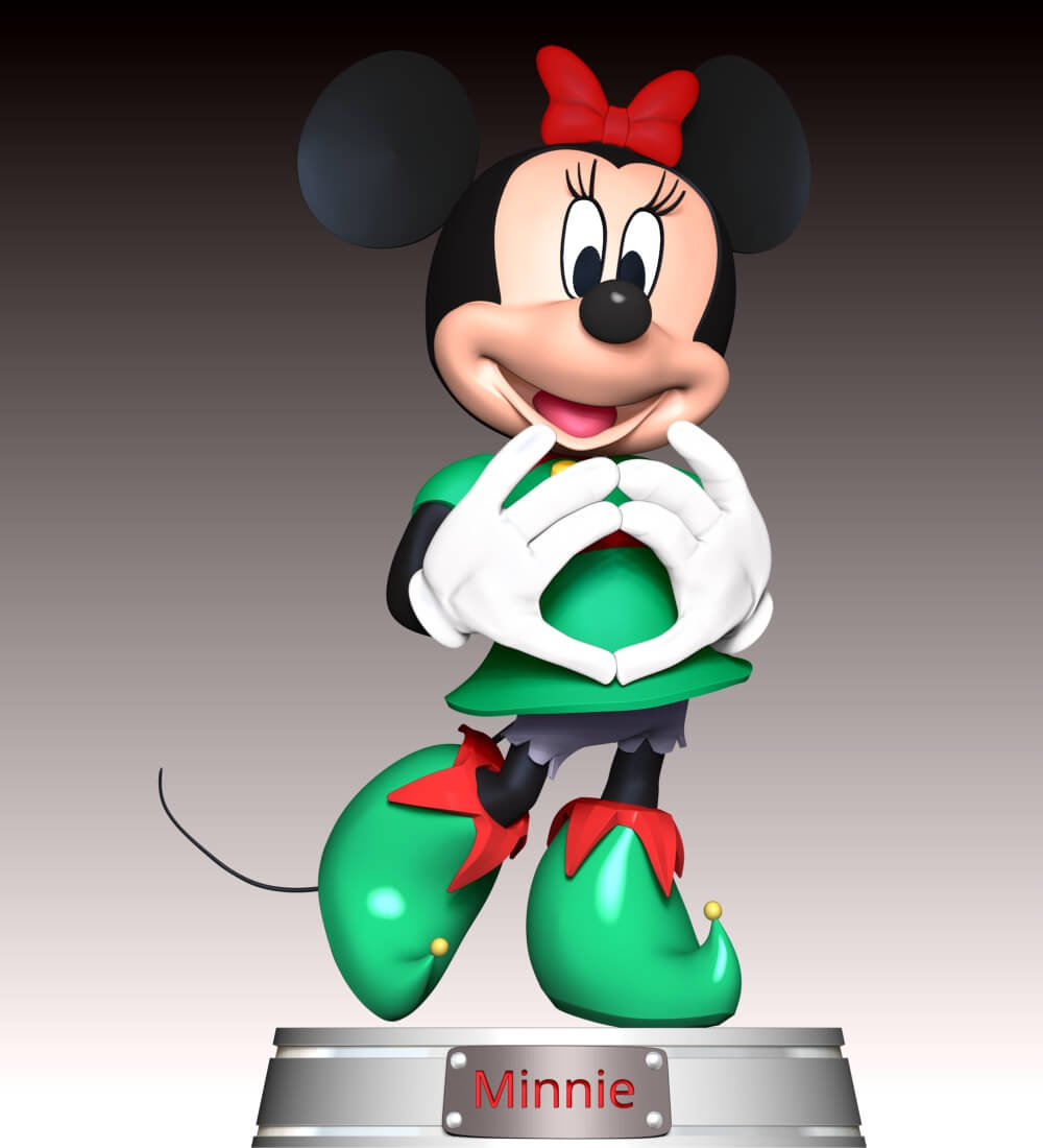 Minnie Hearts Everyone - 3D Model by lovemodel