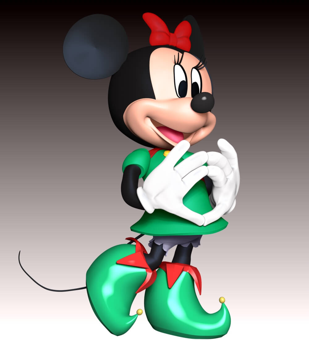 Minnie Hearts Everyone - 3D Model by lovemodel