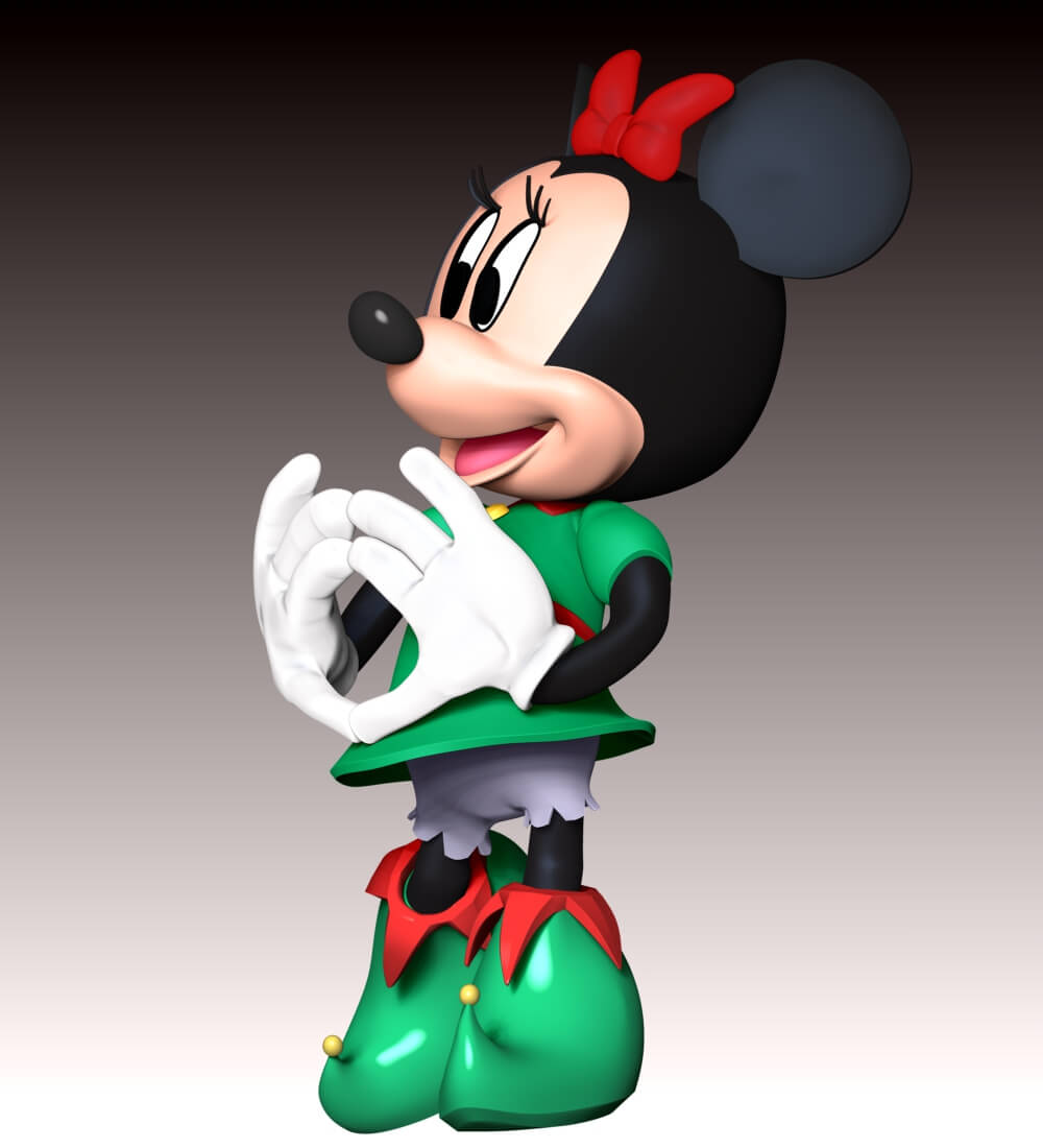 Minnie Hearts Everyone - 3D Model by lovemodel