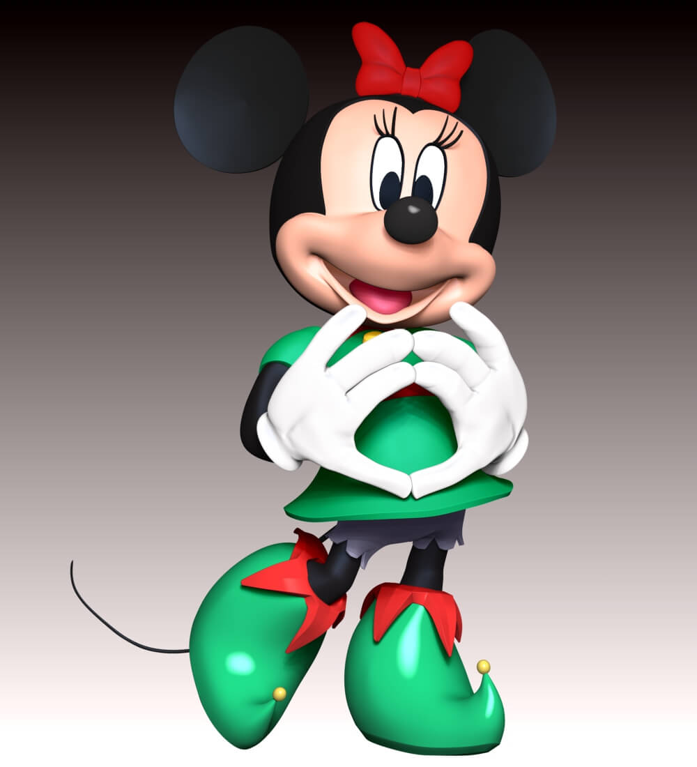 Minnie Hearts Everyone - 3D Model by lovemodel