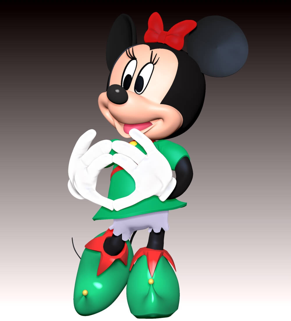 Minnie Hearts Everyone - 3D Model by lovemodel