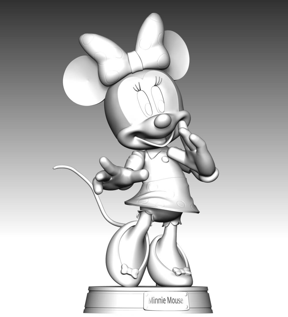 Minnie Mouse - 3D Model by lovemodel