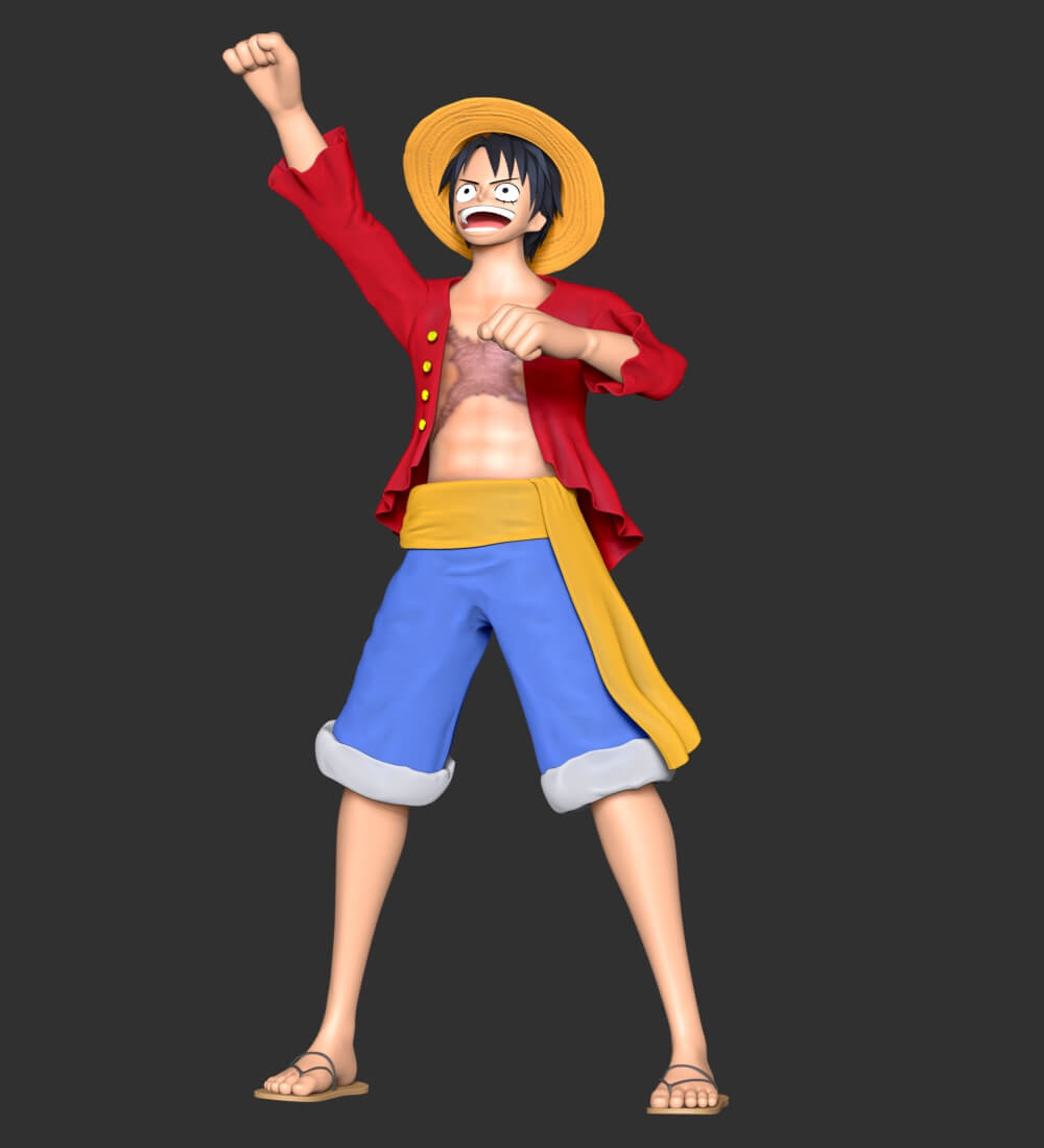Monkey D. Luffy - One Piece 3D Model by lovemodel