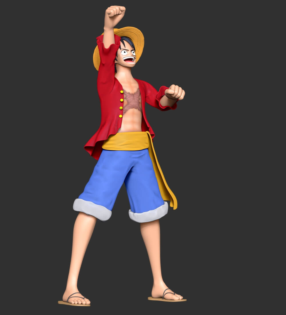 Monkey D. Luffy - One Piece 3D Model by lovemodel