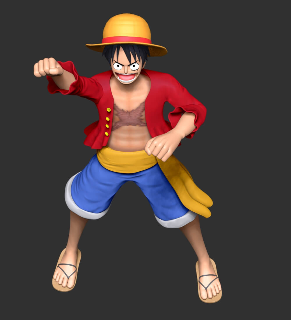 Monkey D. Luffy - One Piece 3D Model by lovemodel