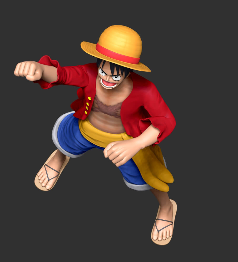 Monkey D. Luffy - One Piece 3D Model by lovemodel