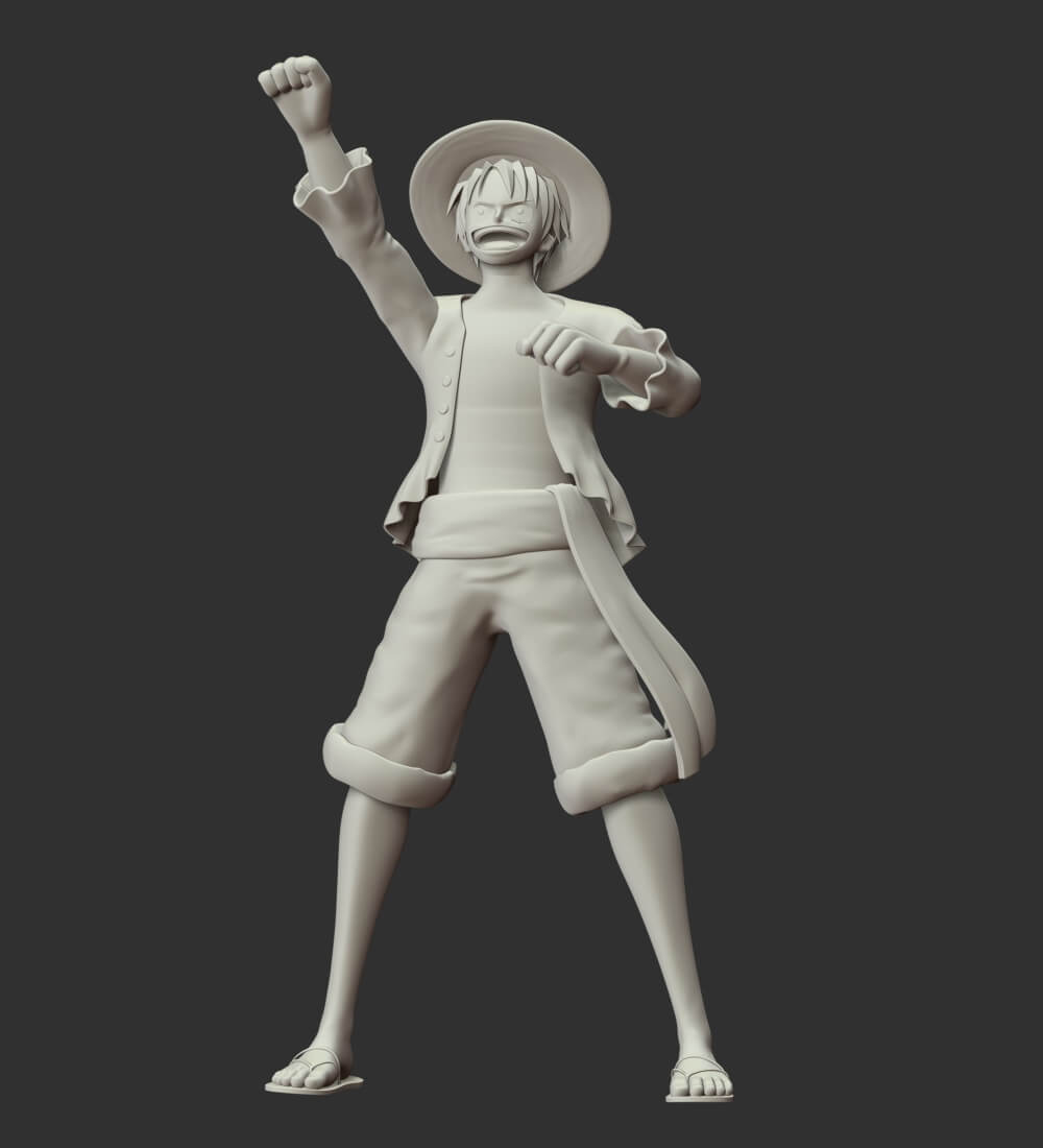 Monkey D. Luffy - One Piece 3D Model by lovemodel