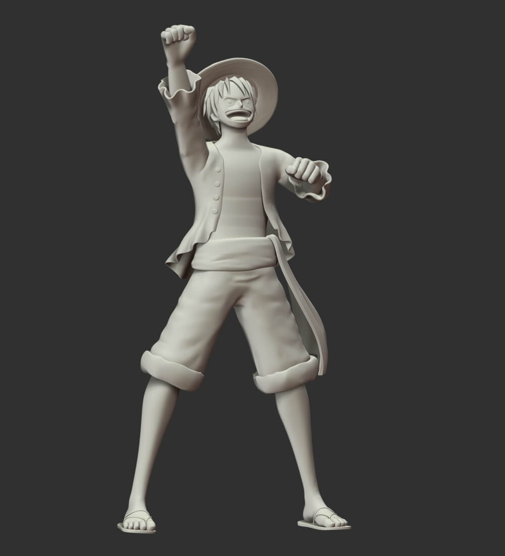 Monkey D. Luffy - One Piece 3D Model by lovemodel
