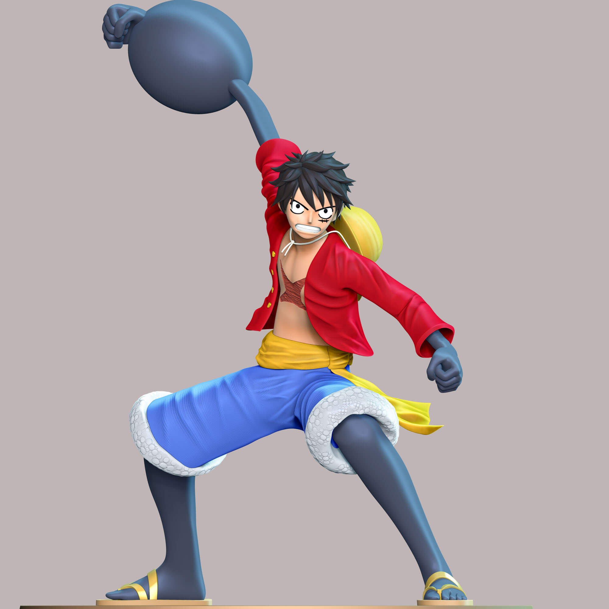 Monkey D. Luffy - 3D Model by lovemodel