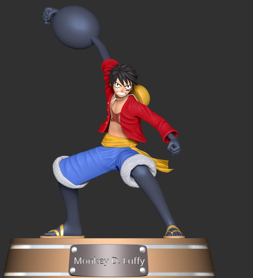 Monkey D. Luffy - 3D Print Model by lovemodel