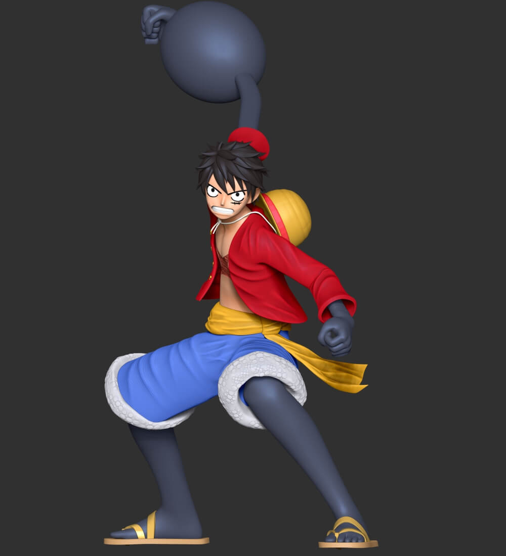 Monkey D. Luffy - 3D Print Model by lovemodel