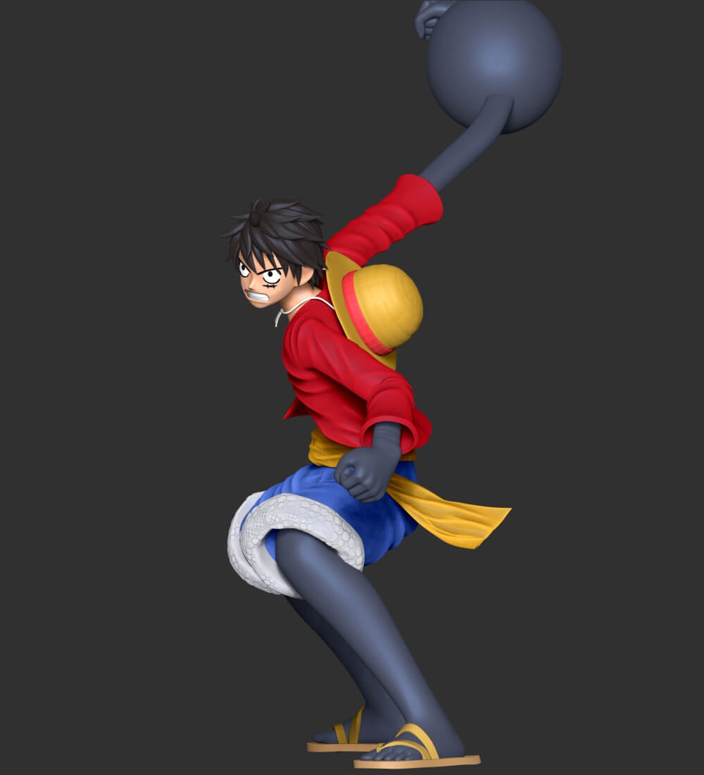 Monkey D. Luffy - 3D Print Model by lovemodel