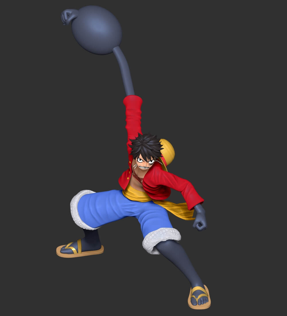 Monkey D. Luffy - 3D Model by lovemodel