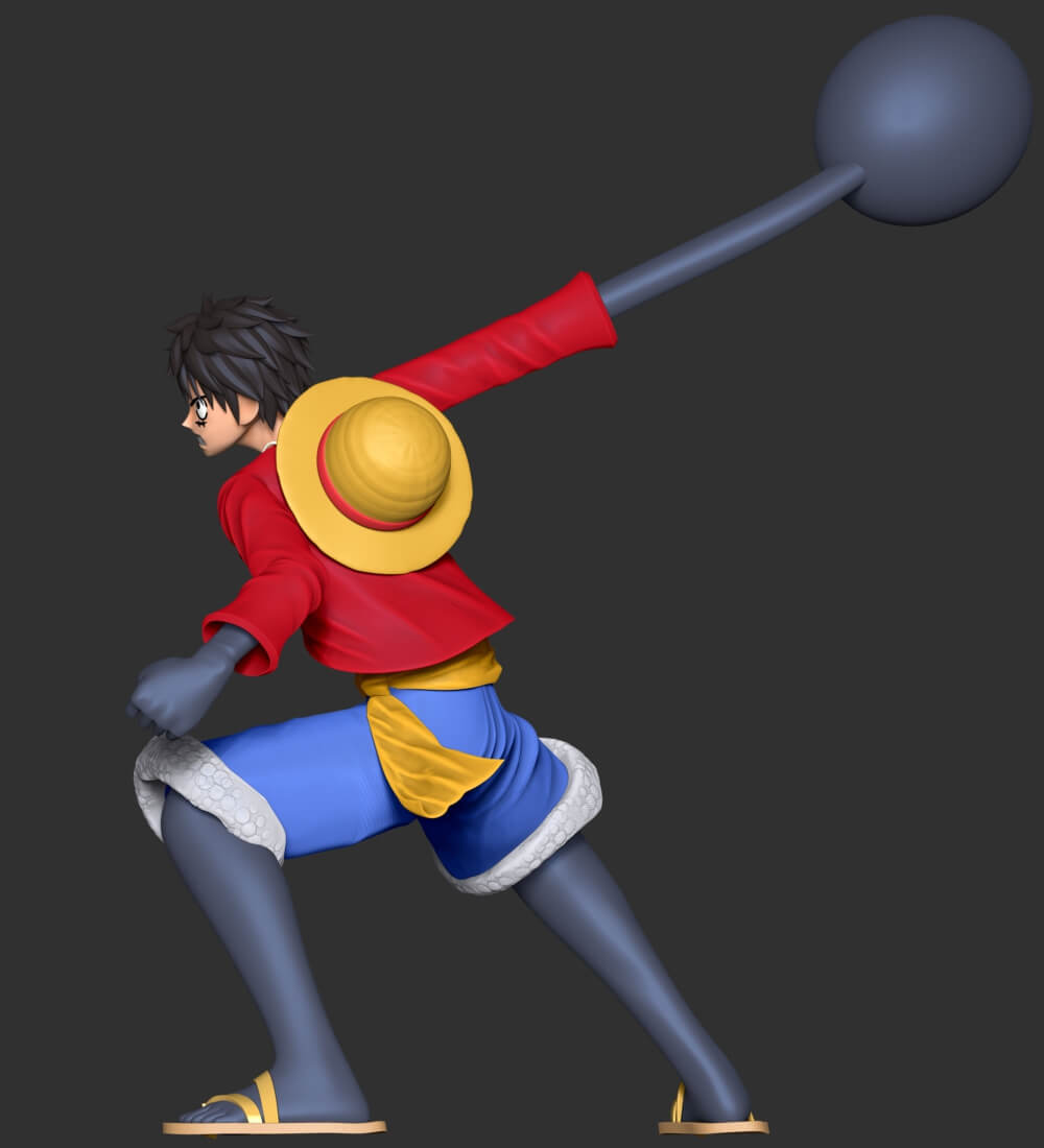 Monkey D. Luffy - 3D Print Model by lovemodel