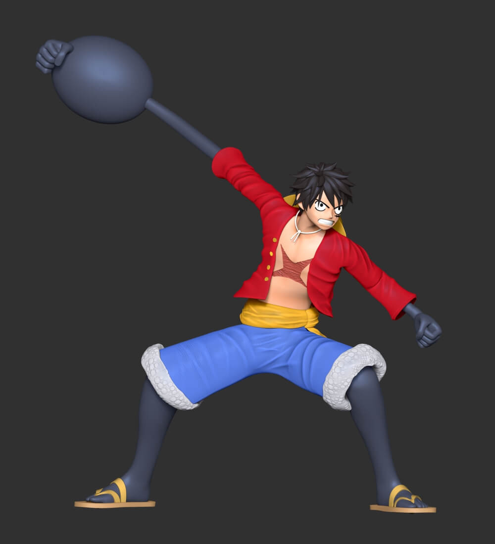 Monkey D. Luffy - 3D Model by lovemodel