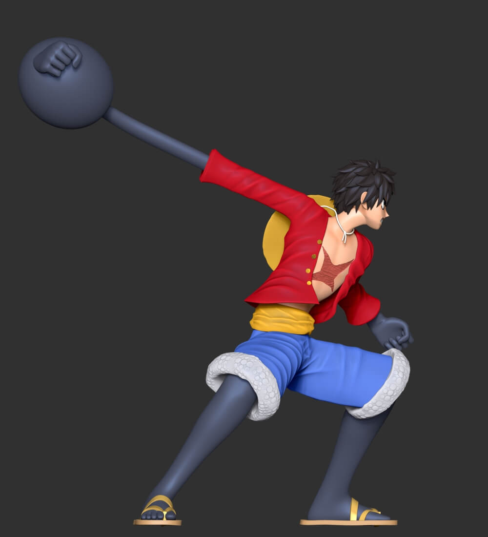 Monkey D. Luffy - 3D Print Model by lovemodel