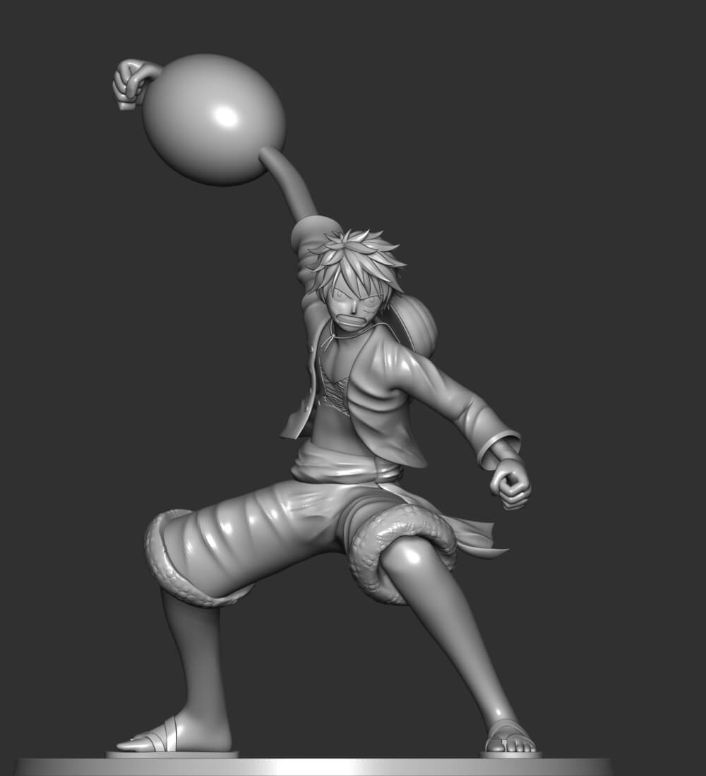 Monkey D. Luffy - 3D Model by lovemodel