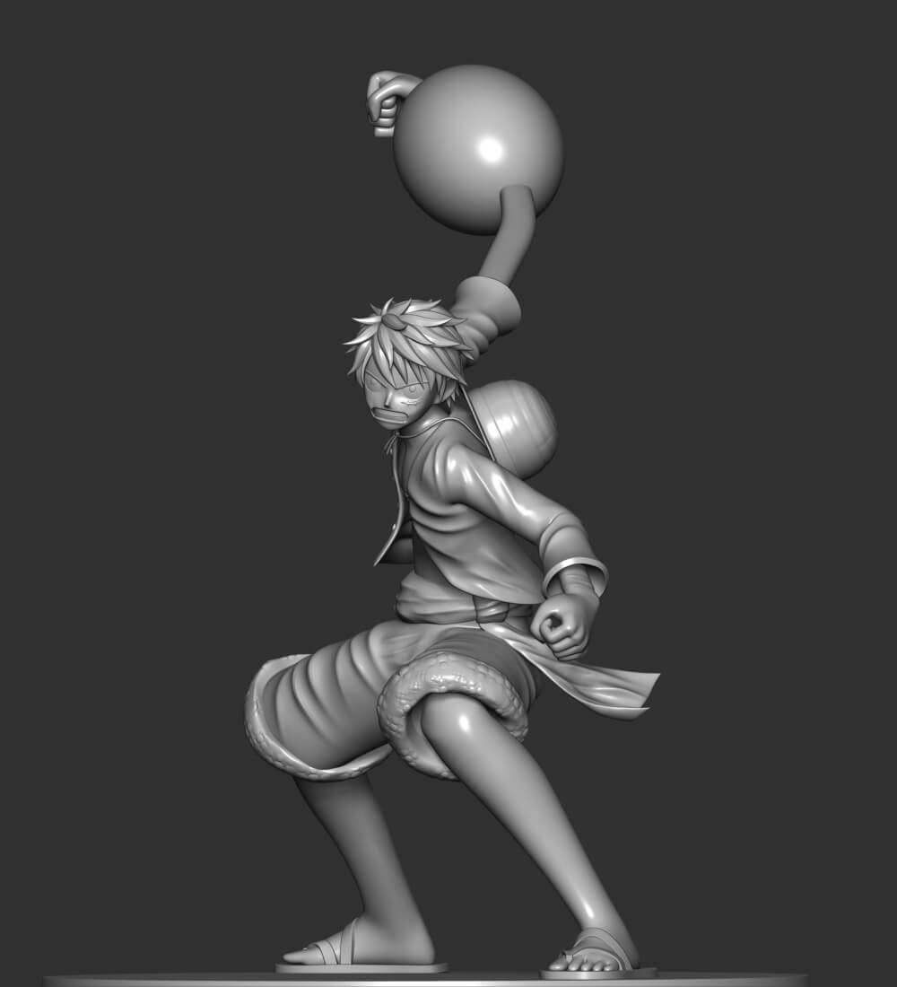 Monkey D. Luffy - 3D Model by lovemodel