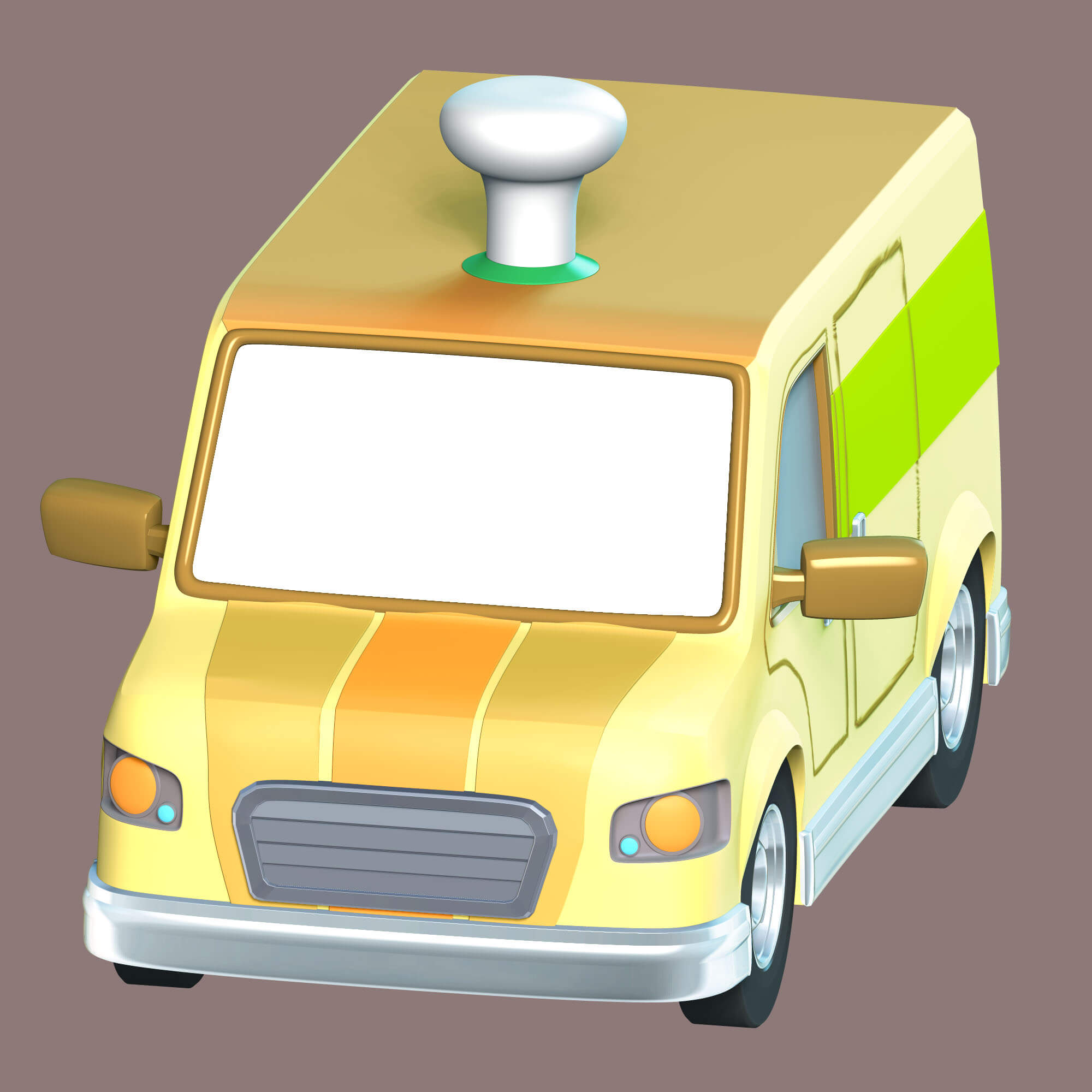 Mr Porter Delivery Van - Paw Patrol 3D Model by lovemodel