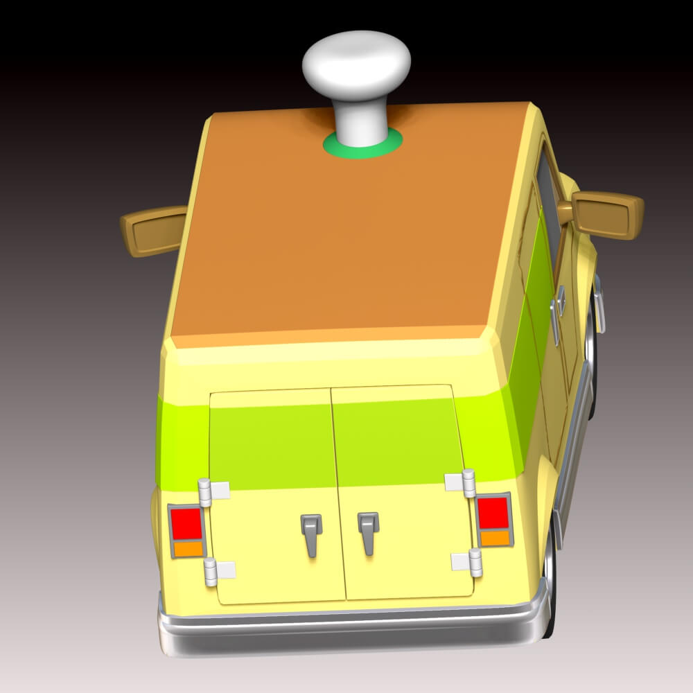 Mr Porter Delivery Van - Paw Patrol 3D Model by lovemodel