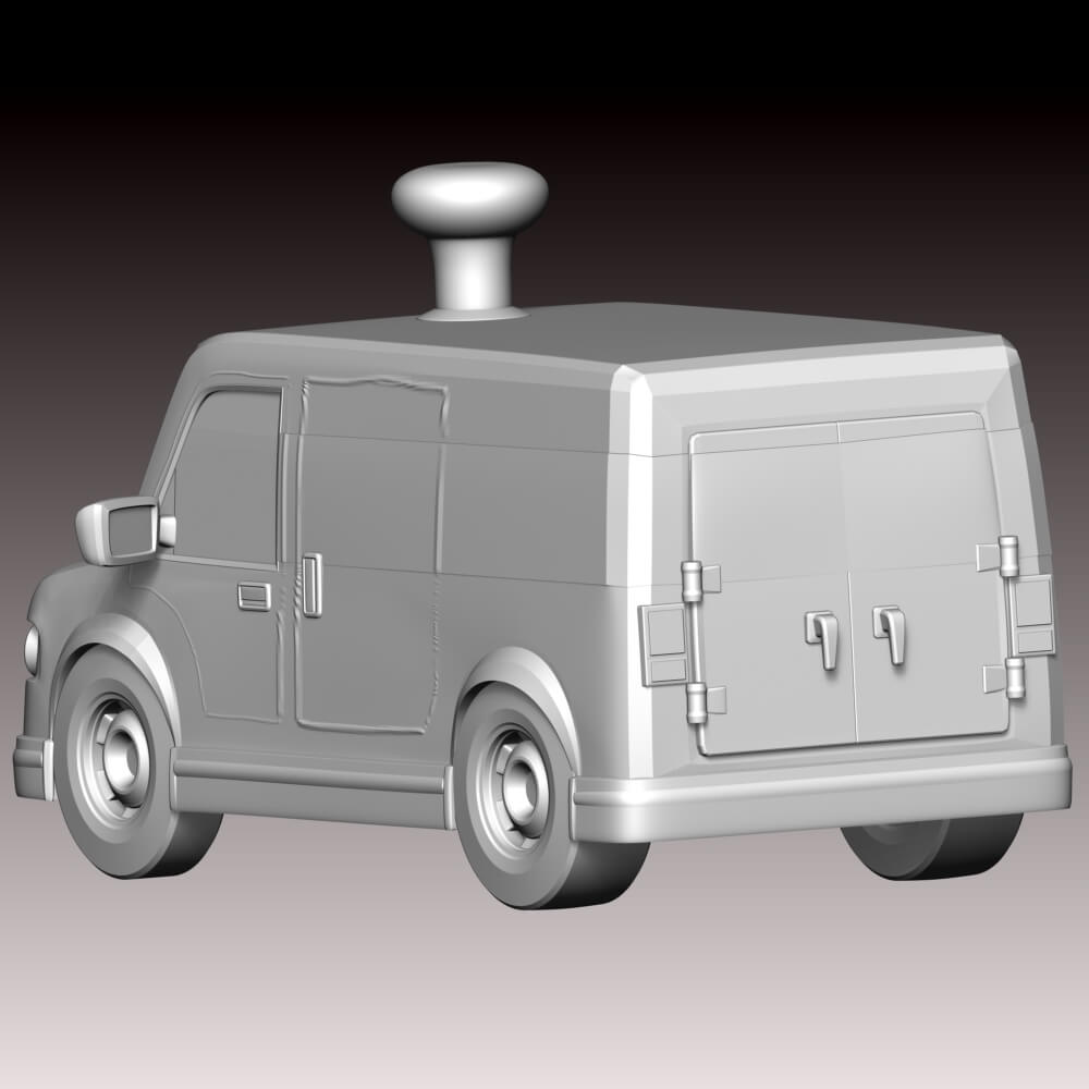 Mr Porter Delivery Van - Paw Patrol 3D Model by lovemodel