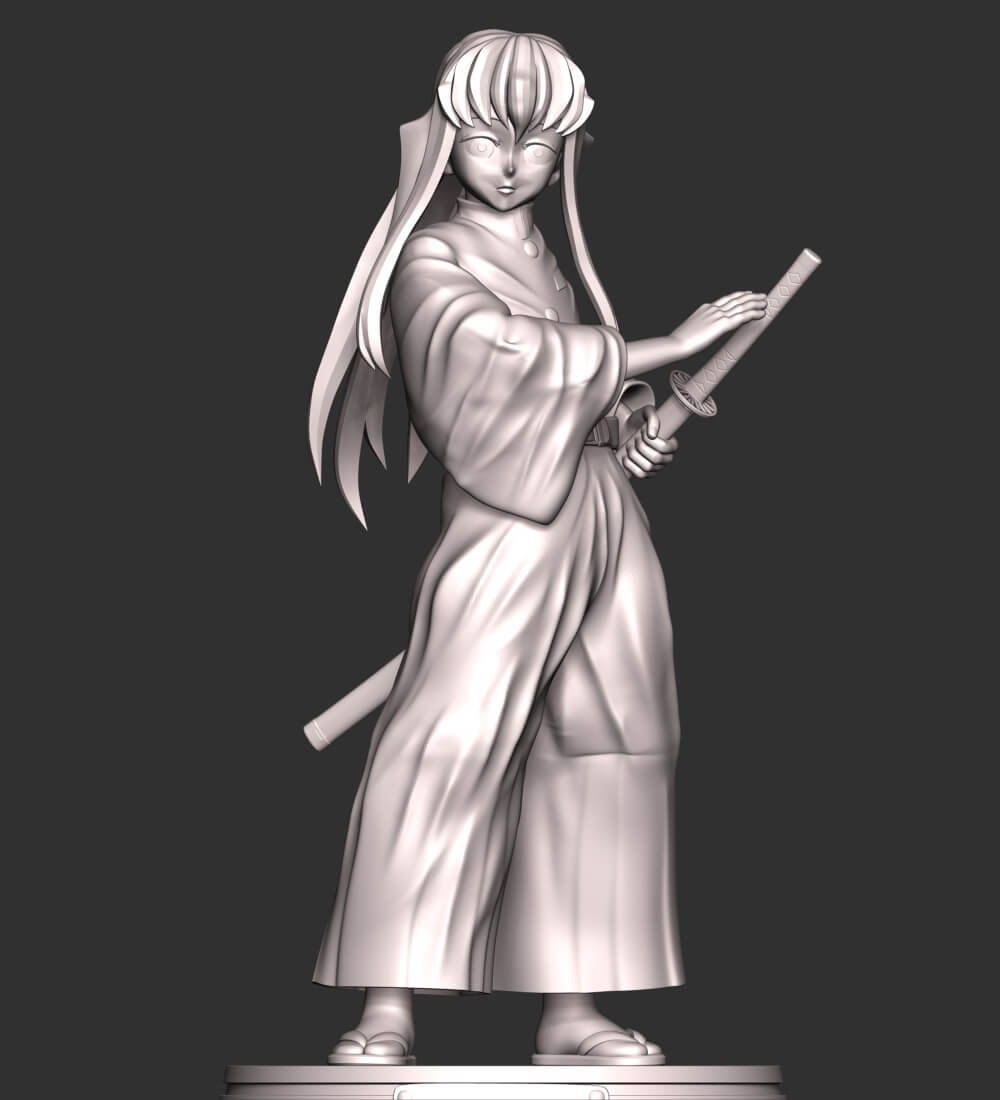 Muichiro Tokito - Demon Slayer: Kimetsu No Yaiba 3D Model by lovemodel