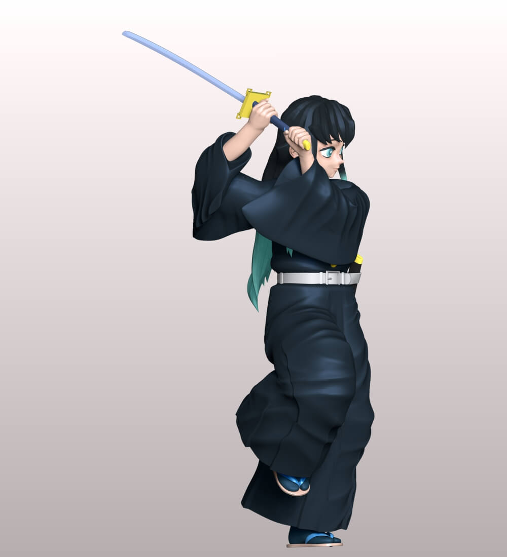 Muichiro Tokito - Demon Slayer 3D Model by lovemodel