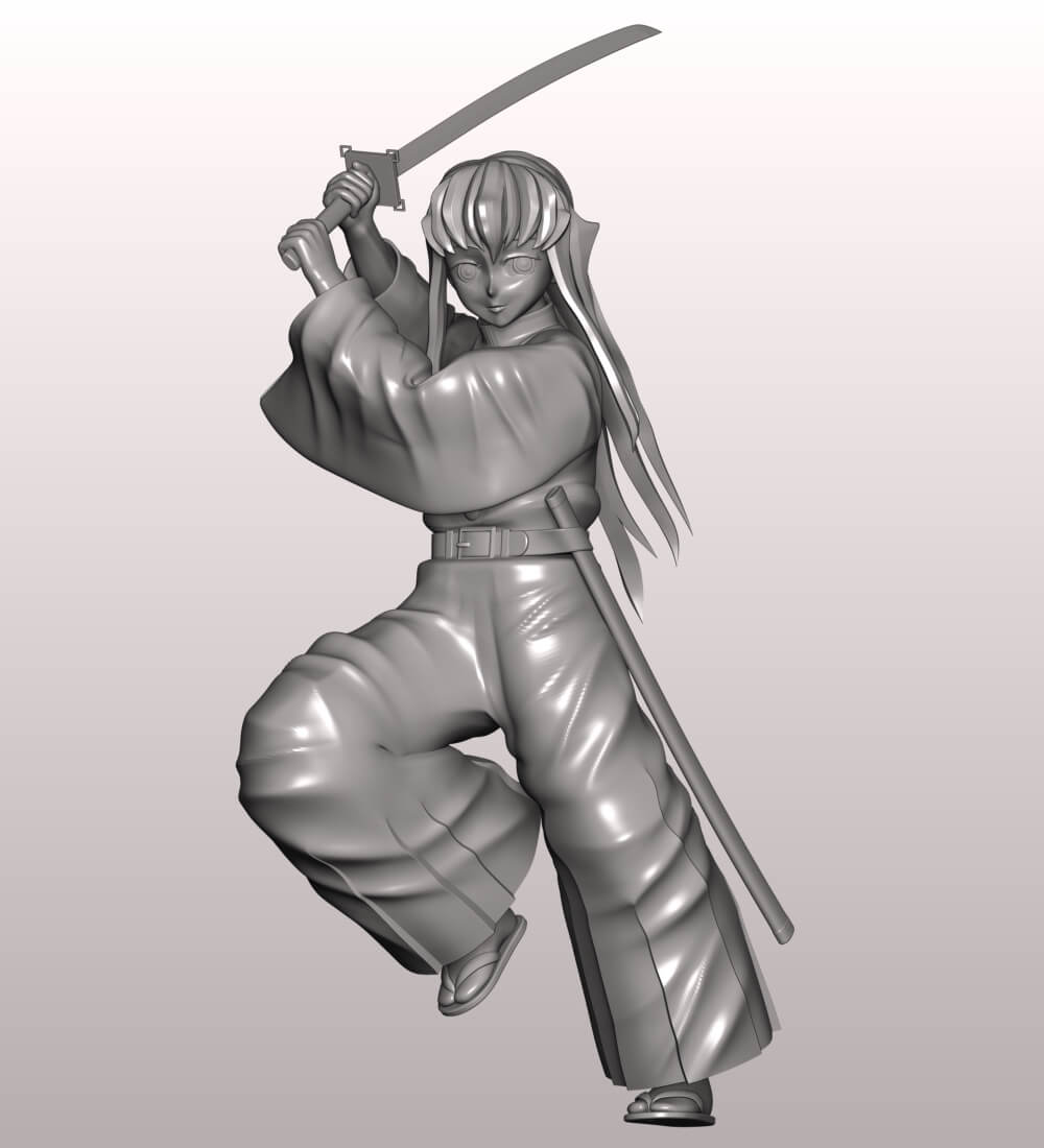 Muichiro Tokito - Demon Slayer 3D Model by lovemodel