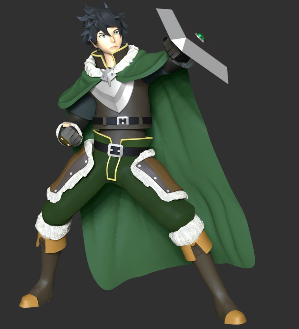 Naofumi Iwatani - The Rising of The Shield Hero 3D Model by lovemodel