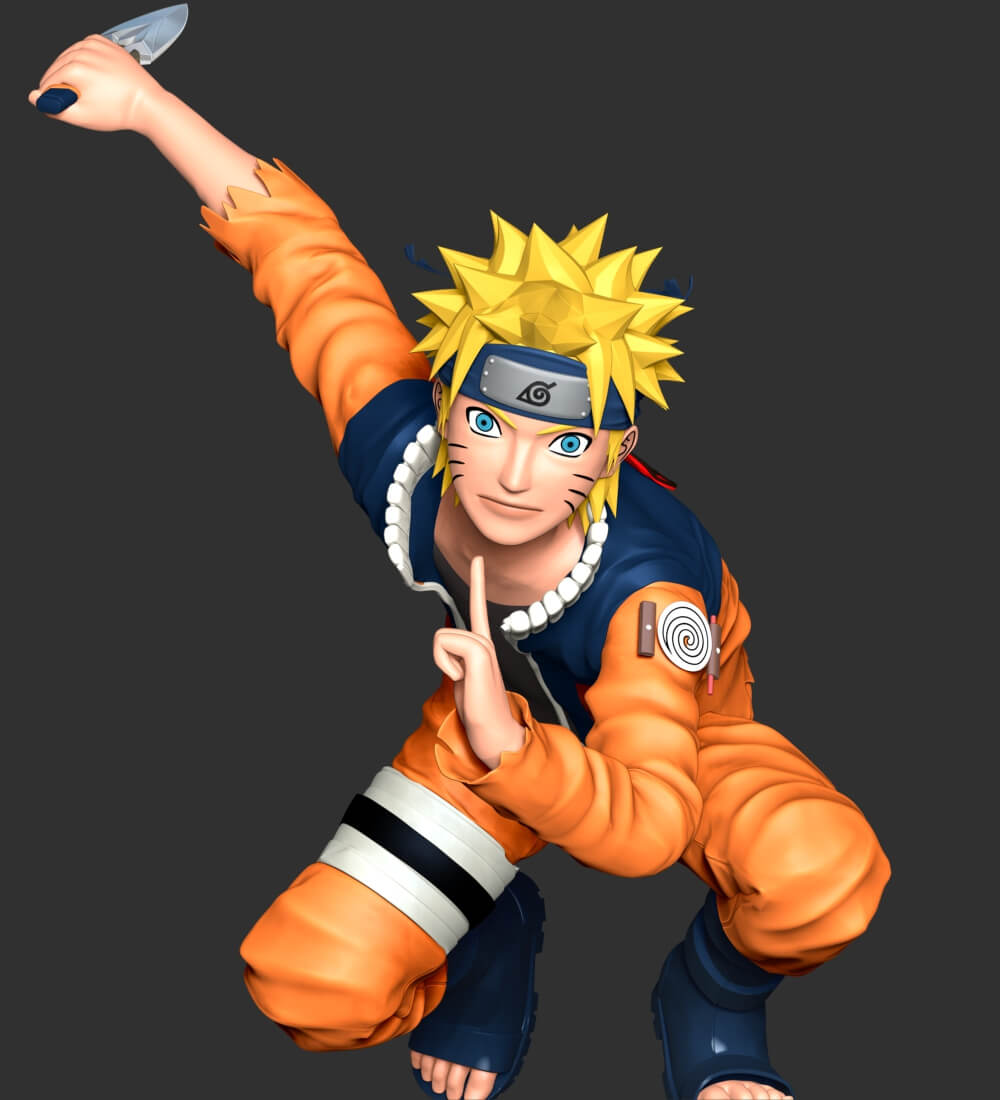 Naruto Fan Art - 3D Print Model by lovemodel